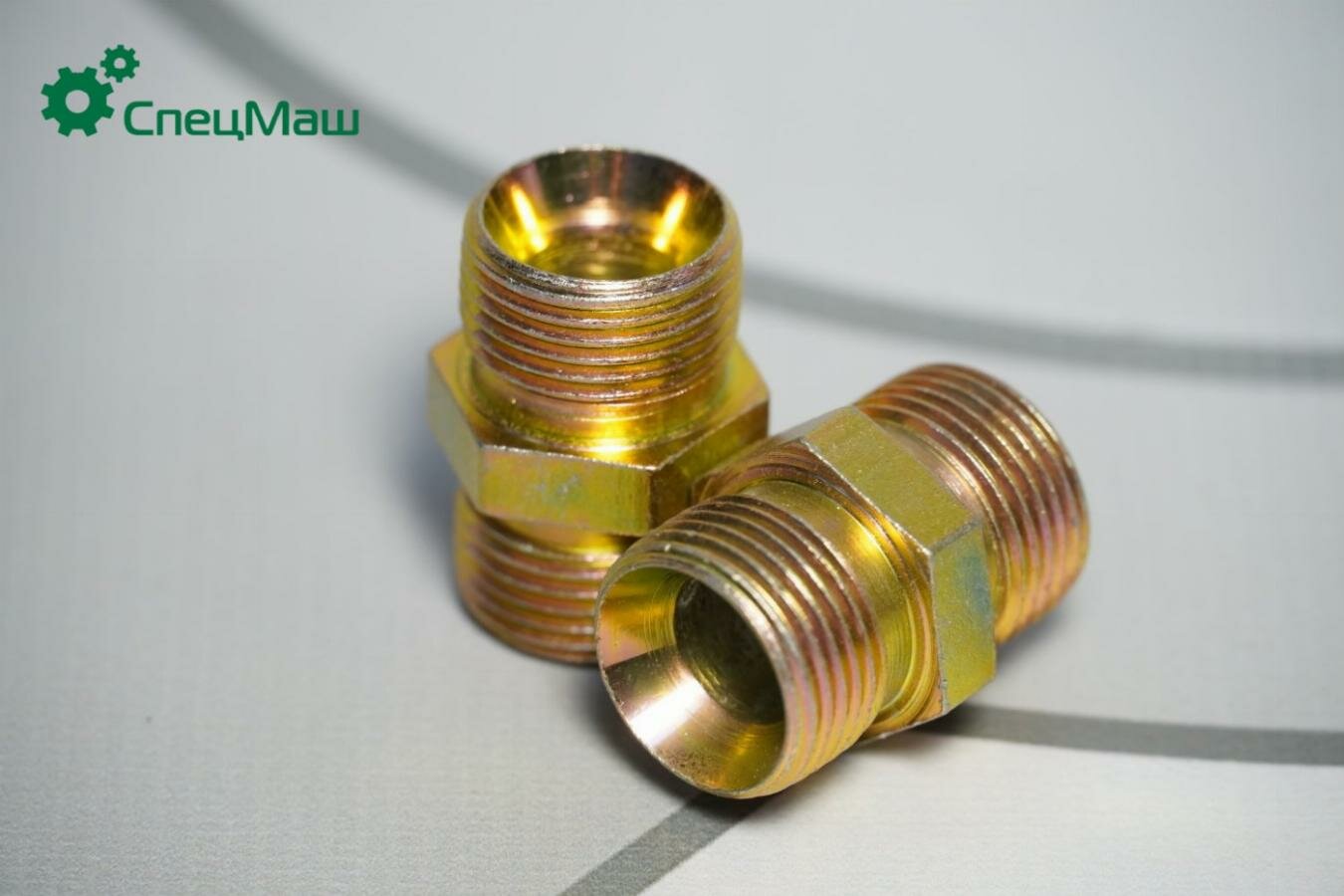 Штуцер прямой М20*1.5, М20*1.5 для РВД СК20Х15 (Спецмаш)