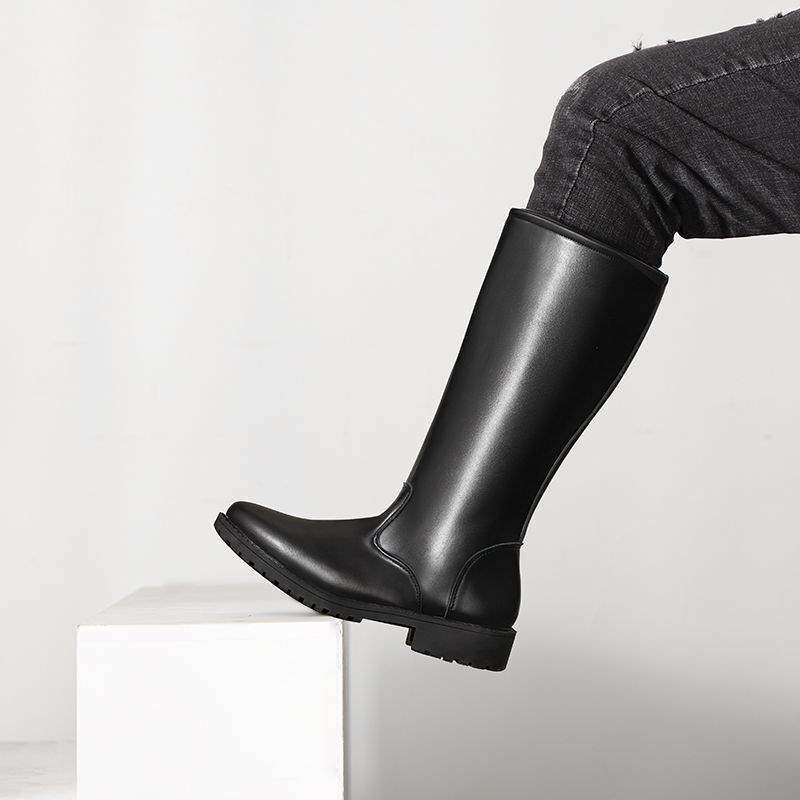 Мужские и женские кожаные ботинки, мужская обувь, косплей, аниме, игровые ботинки, ботинки для конного спорта, ботинки капитана почетного караула, ботинки Мартин, высокие ботинки с подкладкой