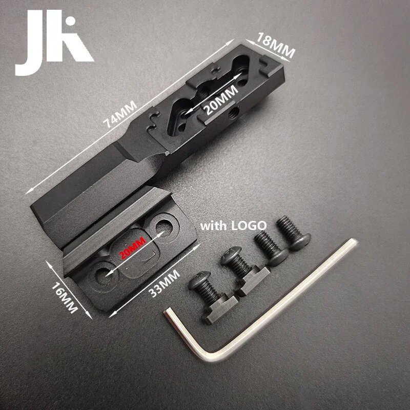 Кронштейн для фонарика MLOK 45° черный