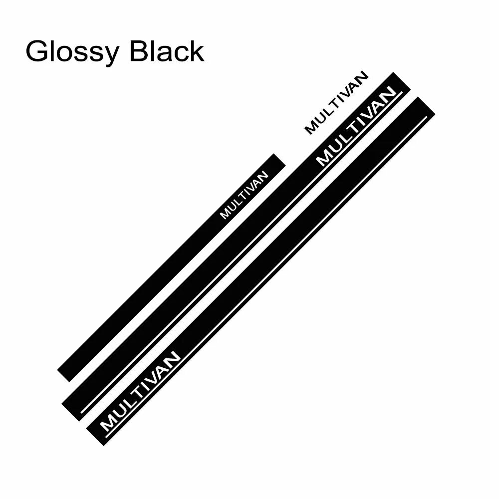 Автомобильные наклейки для Volkswagen VW Multivan T4 T5 T6 Transporter Glossy Black, 230cm(Side)