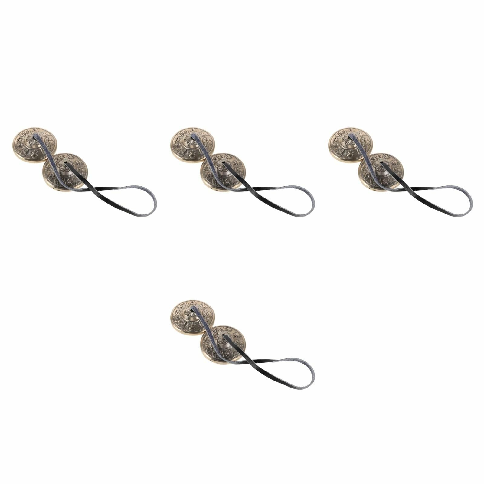 Набор из 4 медных колокольчиков тингша для занятий йогой и медитации дома