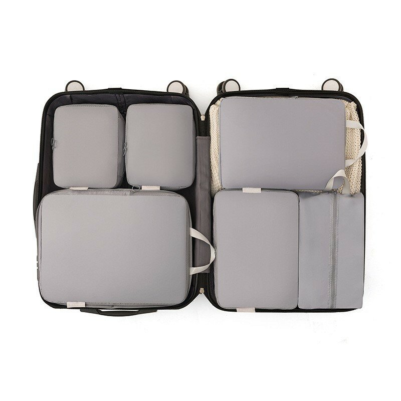 Набор из 6 сумок для хранения Travel Memory Cloth, портативные компрессионные сумки для чемодана, водонепроницаемые органайзеры для хранения одежды