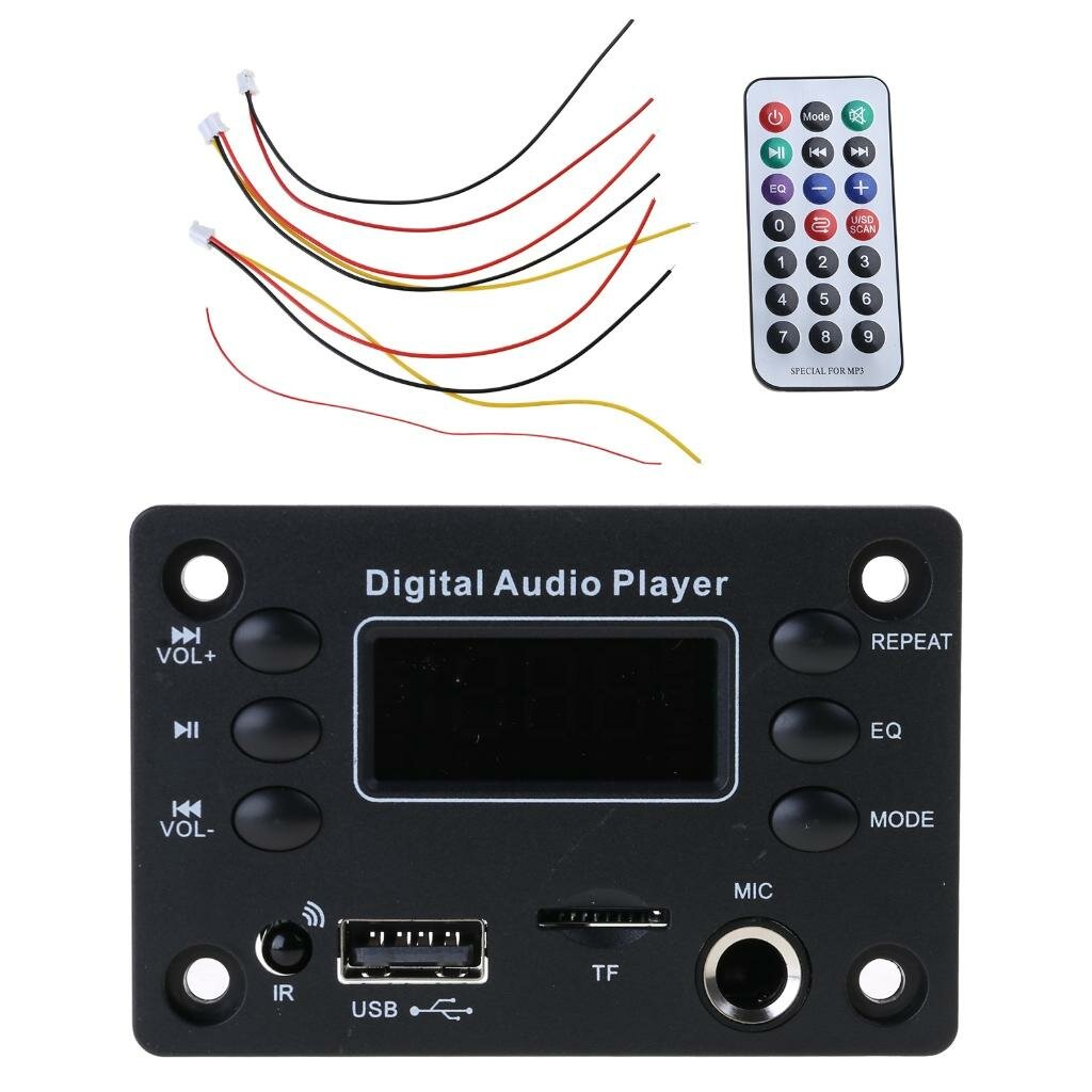 Bluetooth-модуль 5.0 с FM-радио и MP3