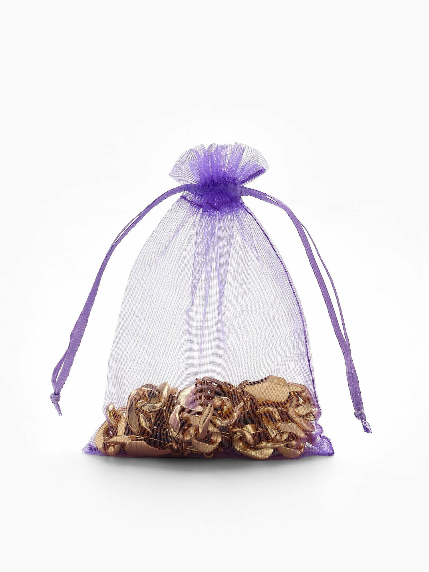 Набор мешочков подарочных 100 шт. 9x12 см, фиолетовый, цвет: фиолетовый