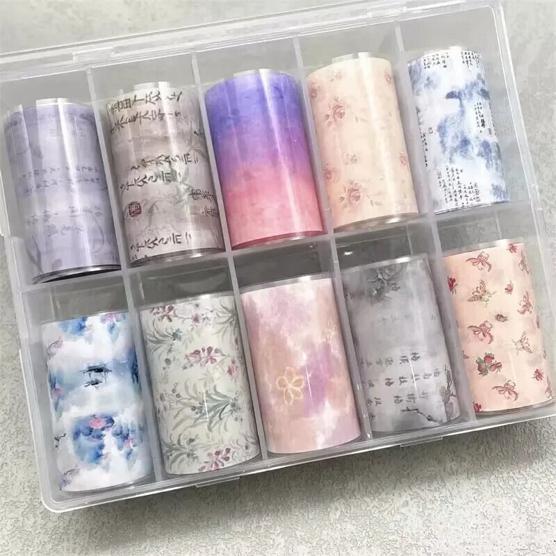 Набор для маникюра Misscheering 10 рулонов фольги для ногтей M-328-50CM-3