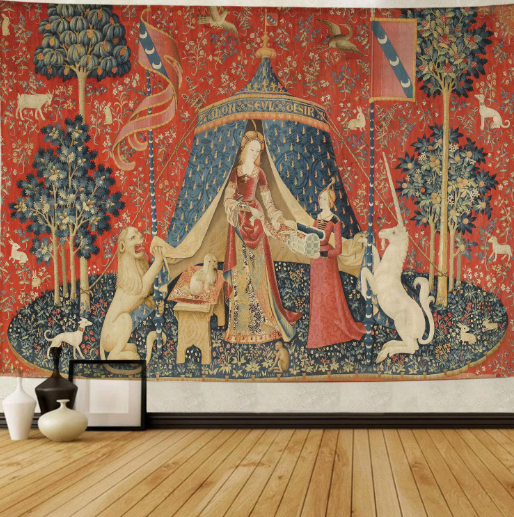 Гобелен средневековый настенный хиппи