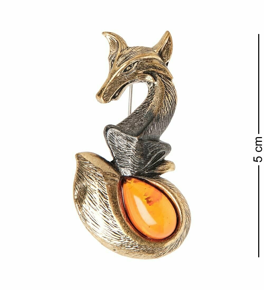 Брошь, янтарь