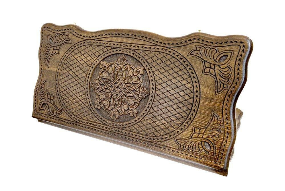 Нарды резные "Тёмный Узор 6" 60, Mirzoyan 63044 Mirzoyan