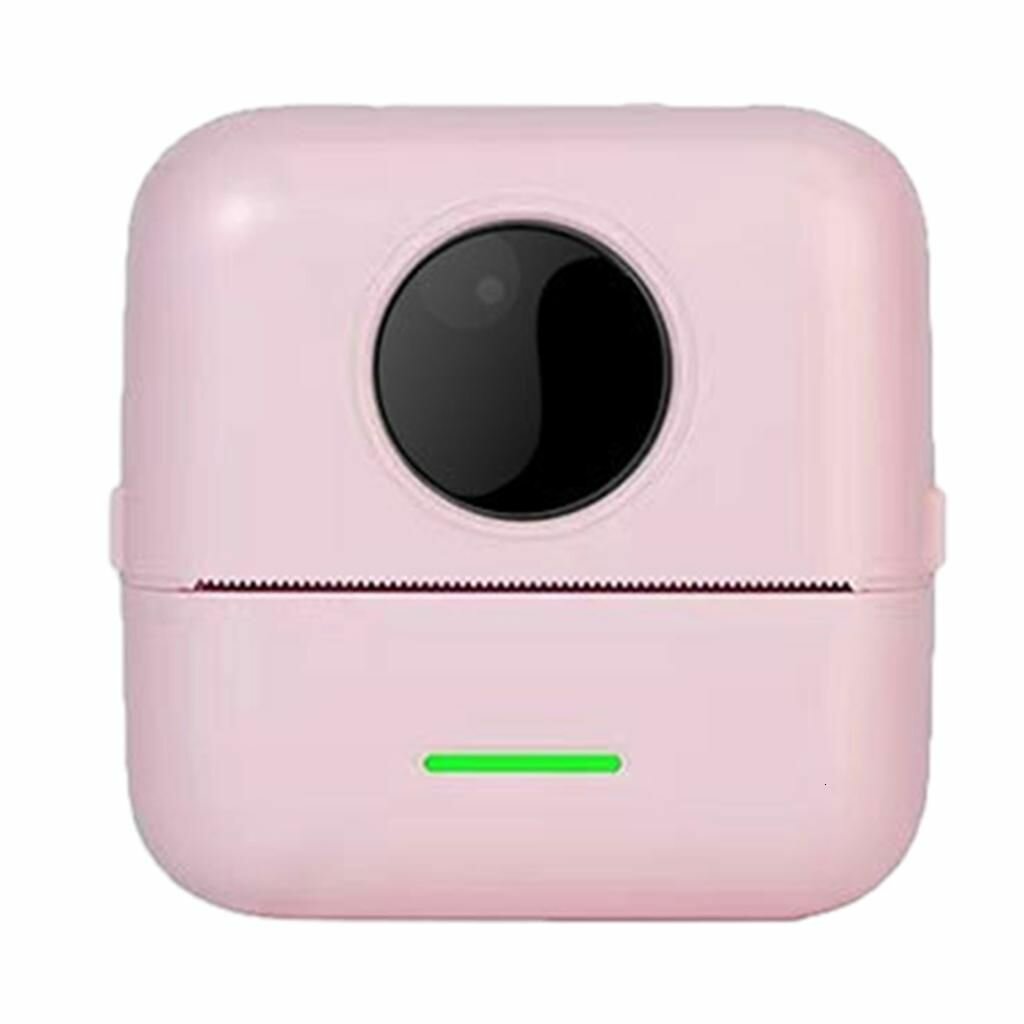 Принтер наклеек мини принтер портативный термопринтер карманный принтер для обучения, Розовый