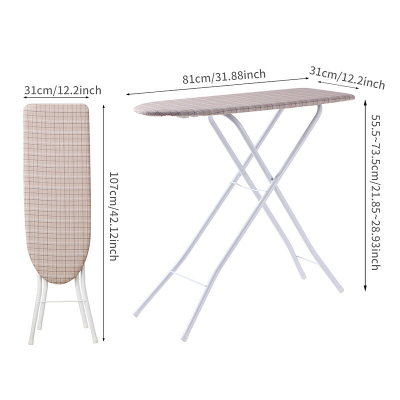 Домашняя изолированная гладильная доска, складная, напольная, мобильная гладильная доска для гостиничного номера, extra широкая и толстая гладильная доска