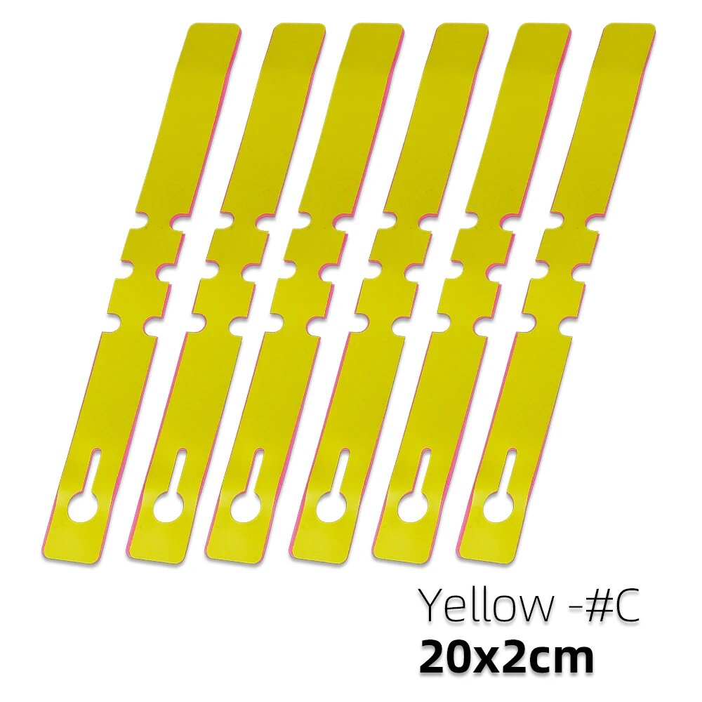 Многоразовые подвесные бирки для растений ПВХ 100 PCS, Желтый, C