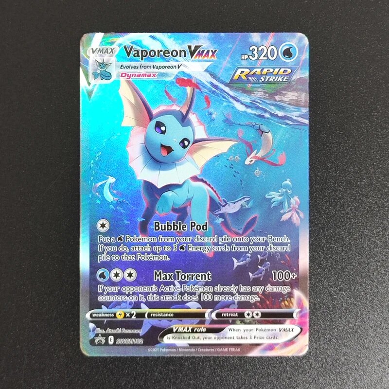 Коллекционная карта Pokemon Umbreon Sylveon Vmax 6