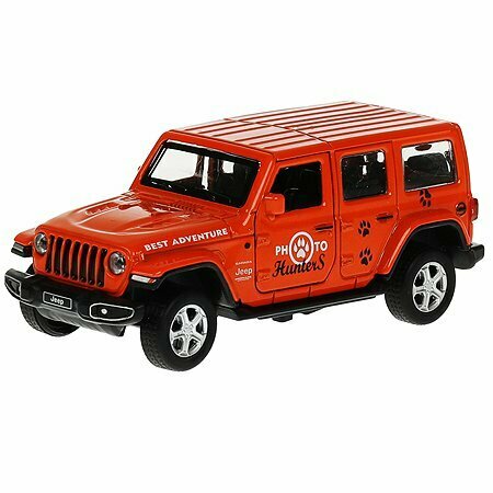Технопарк Машина Jeep Wrangler Sahara Сафари 12 см, металл SАНАRА5D-12ЕХР-ОG с 3 лет