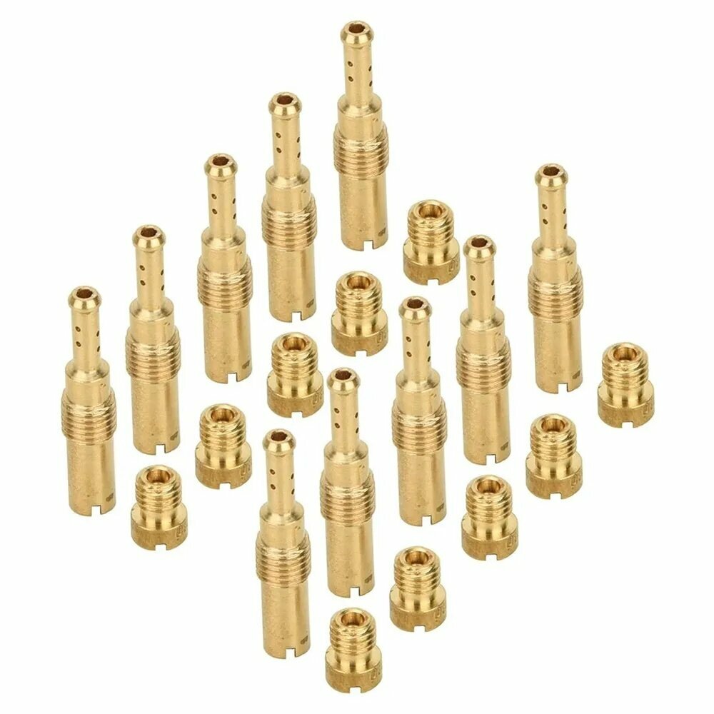 Комплект из 20 жиклеров 10 главных жиклеров карбюратора и 10 жиклеров медленного пуска