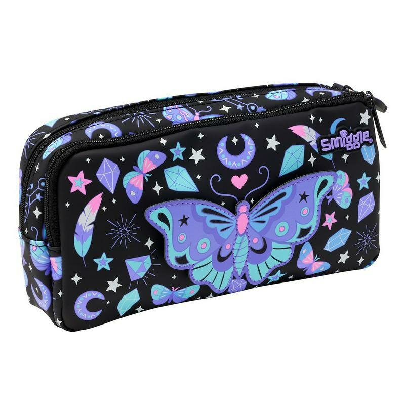 Карандашница Smiggle, двойной слой, большая вместимость, милый мультяшный дизайн, школьная сумка для учеников начальных классов, подарок к началу учебного года