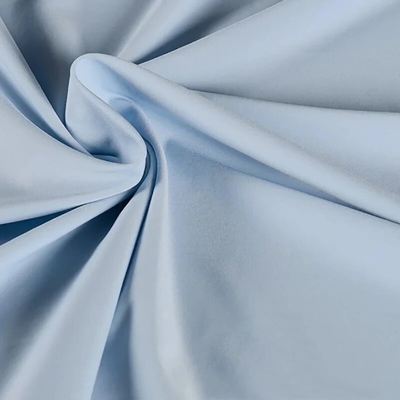 Спандекс/полиэстер ткань 4-сторонняя эластичная черная белая 160см