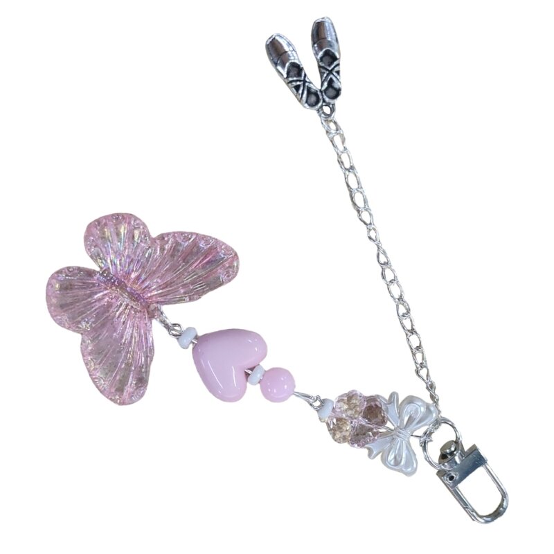 Бабочка Балетные Туфли Брелок Кулон Милое Украшение Кулон Костяной Шарм