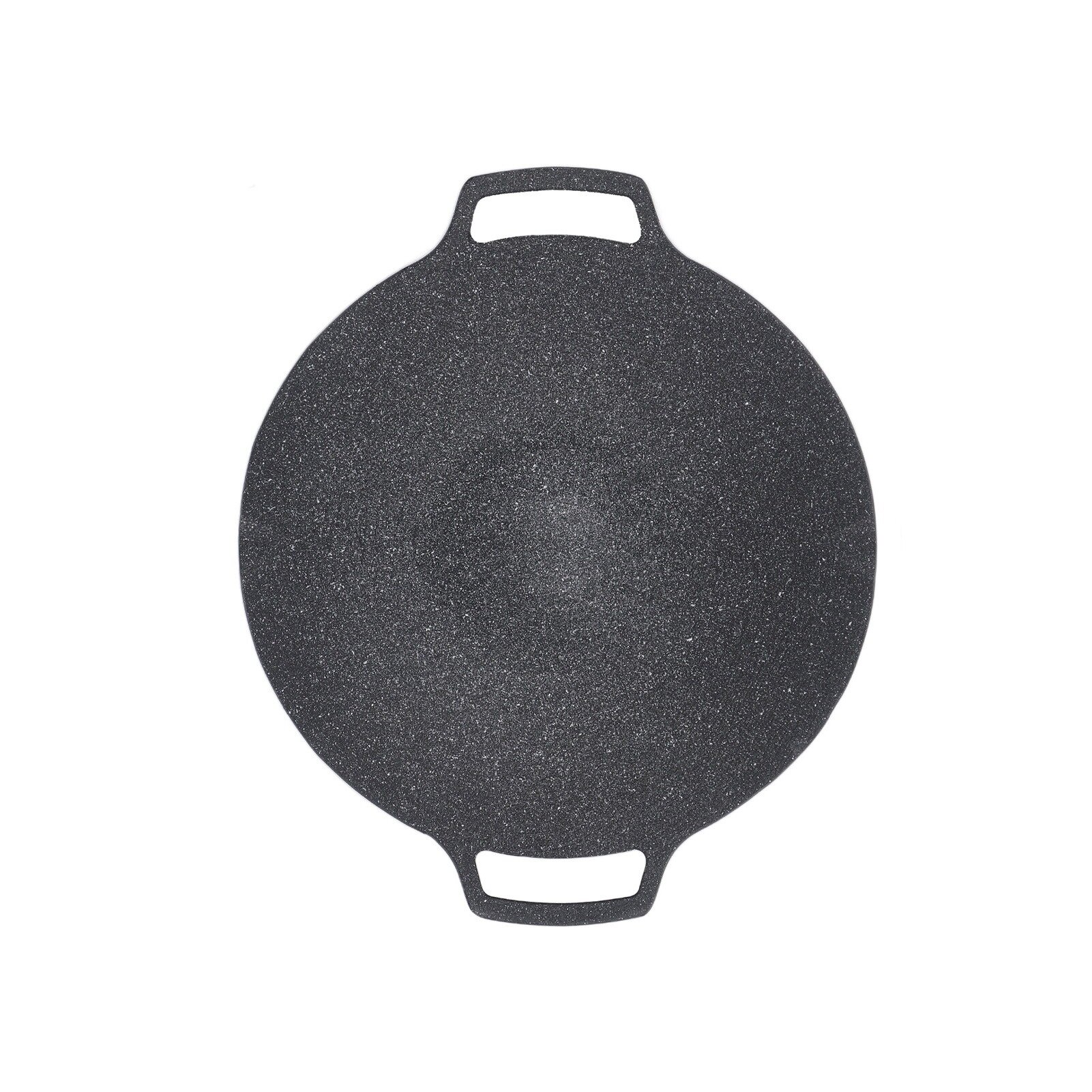 Круглая Сковородка С Антипригарным Покрытием Из Алюминиевого Сплава С Двойной Ручкой Круглая Сковорода-Гриль для Пикника BBQ 33cm / 13in