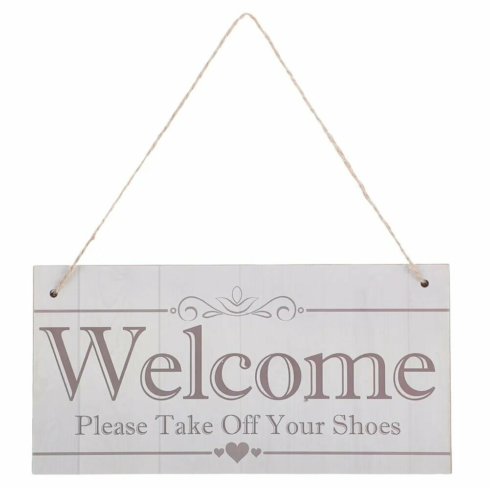 KNOW EASY-Табличка Добро Пожаловать , Из Качественного Дерева, Для Декора Дома, 1 Штука