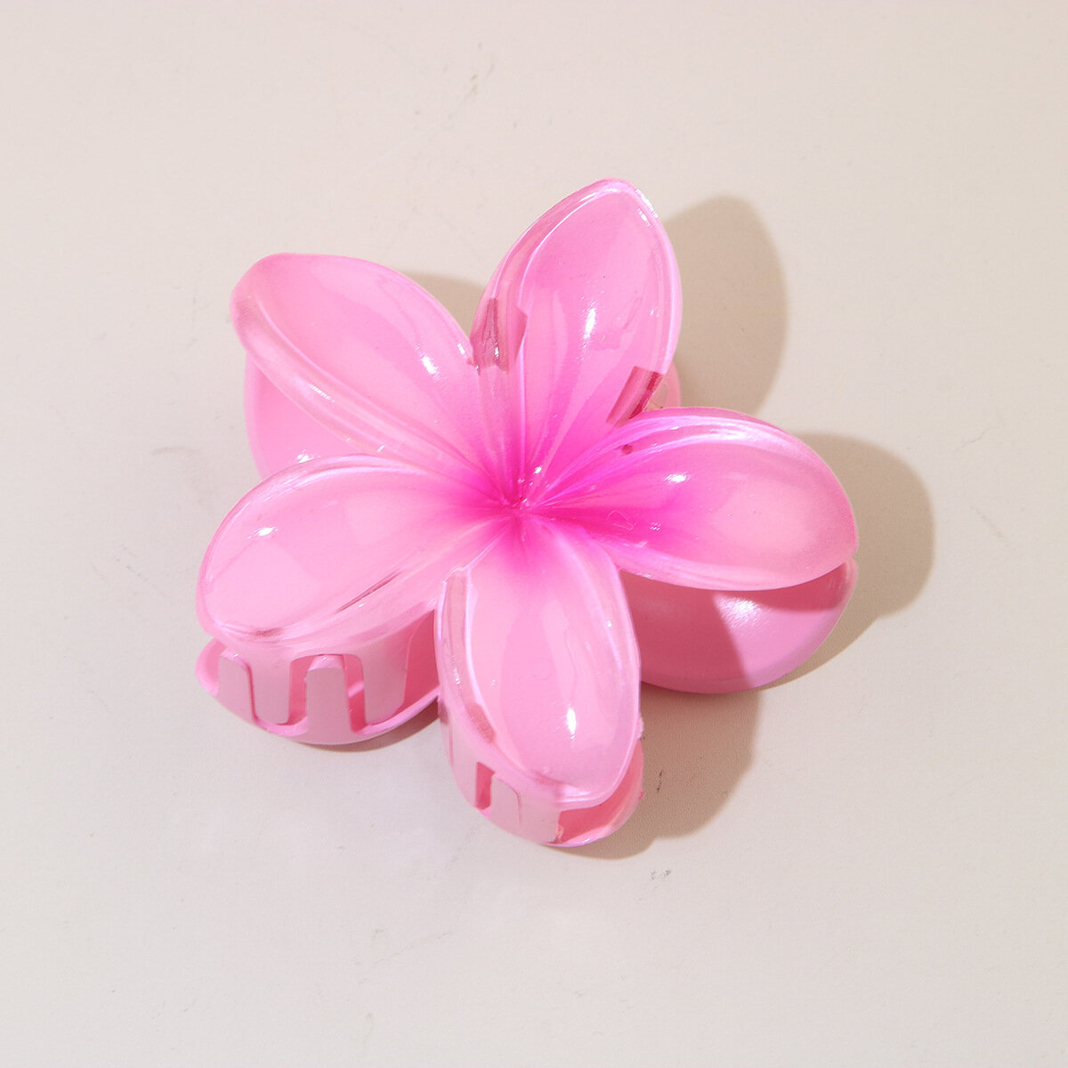 Европейская и американская кросс-бордерная цветная заколка для волос с плюмерией, цветочная зажимная заколка, винтажная элегантная полузажимная заколка для женщин, заколка для затылка в виде акулы