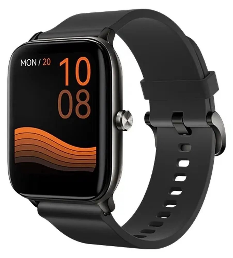 Часы Haylou GST LS09B, умные, Bluetooth, экран 1.69", силиконовые, 22мм, черный