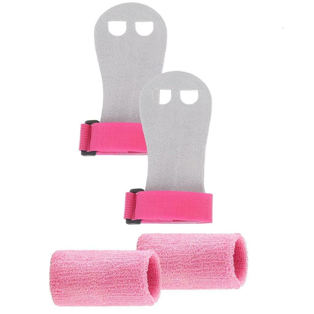 Детские гимнастические перчатки с поддержкой запястья, Розовый - M