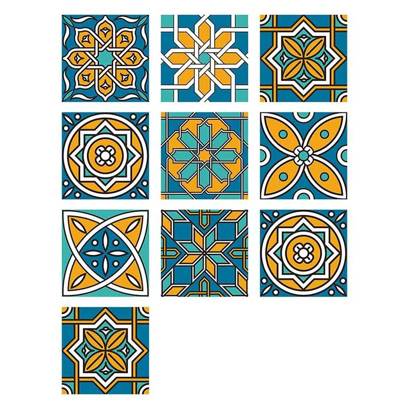 Симулированные 3D-наклейки под плитку для декора пола в ванной, водонепроницаемые и износостойкие маленькие плитки,