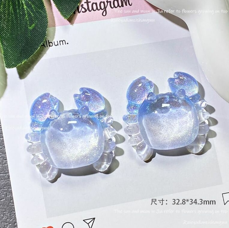 Светящийся ледяной прозрачный краб Аврора-Аксессуары для мультяшных игрушек