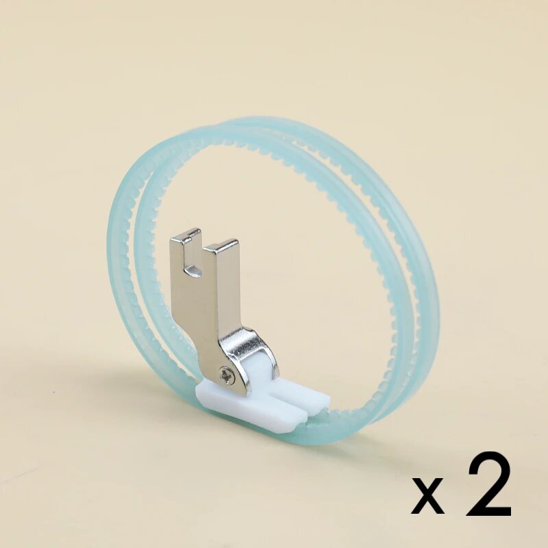 Пластиковая прижимная лапка TRF1 с кольцом для швейных машин JUKI BROTHER Голубой, 2PCS Green Foot