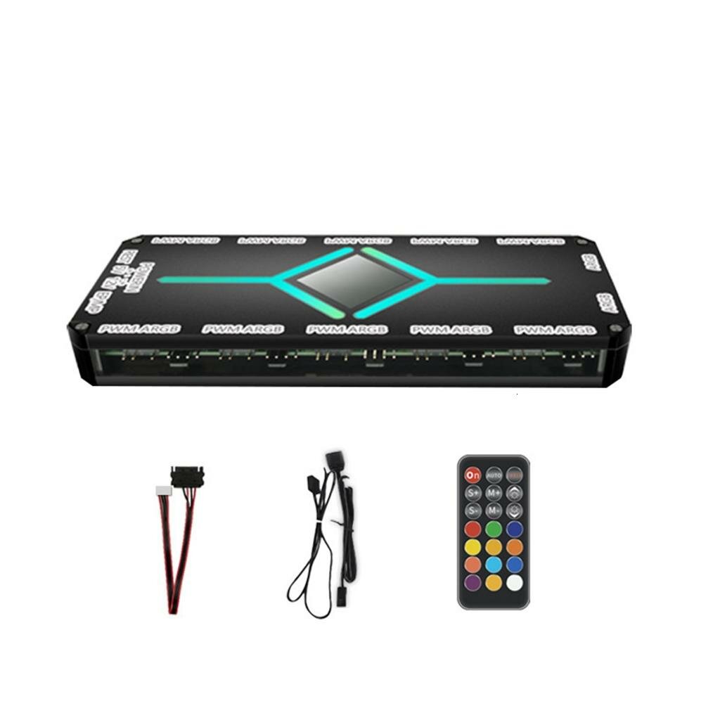 Контроллер для вентиляторов PC с ARGB и ШИМ, Черный