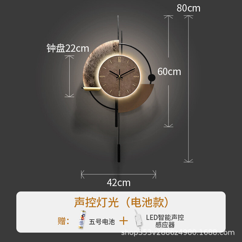 Новые настенные часы 2025 года, новые часы для декоративной стены за телевизором, настенные часы для гостиной, высококачественный вид