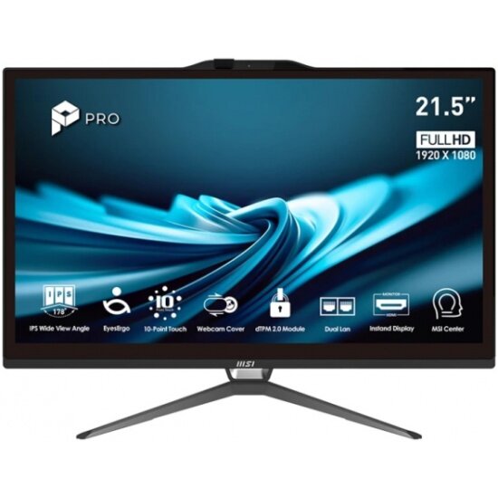 Моноблок Msi Pro AP222T 14M AiO 21.5", IPS, i3-14100,16Gb, SSD 256Gb, UHDG, noOS (9S6-AC0141-483)