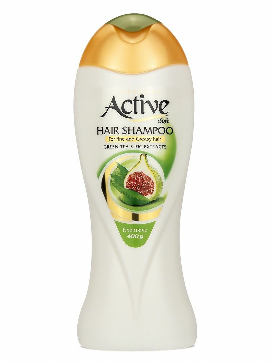 Шампунь для объема волос Active, Экстракт зеленого чая и инжира, 400мл