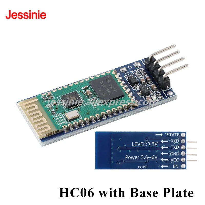 Jessinie HC06 Bluetooth Модуль беспроводной связи 1pc, HC06 with Base Plate