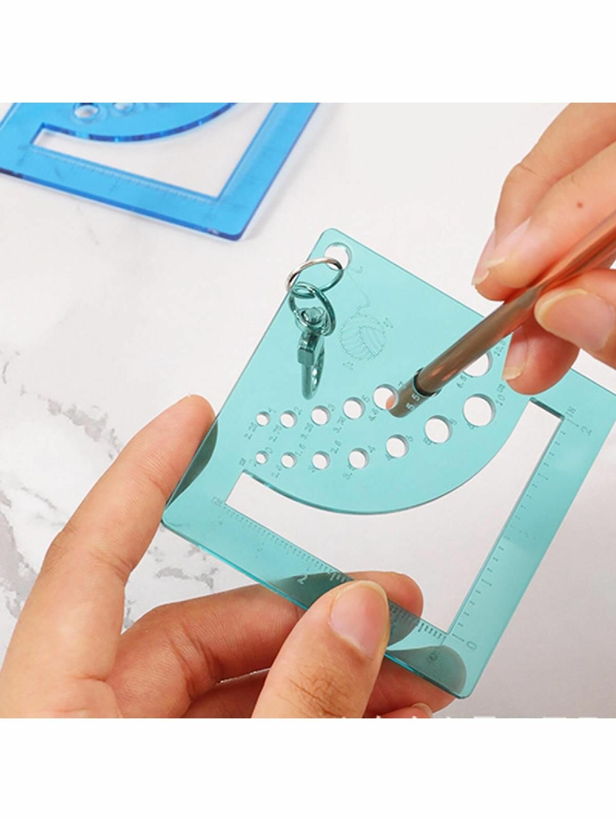 Линейка для определения размера спиц, измерения диаметра, Линейка для вязания