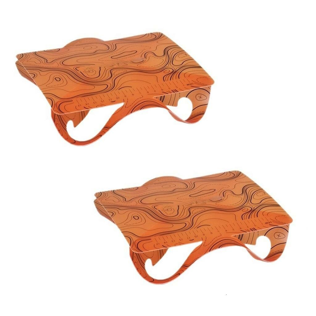 Пластиковое разделочное корыто для улицы, складное, оранжевый цвет - 2шт