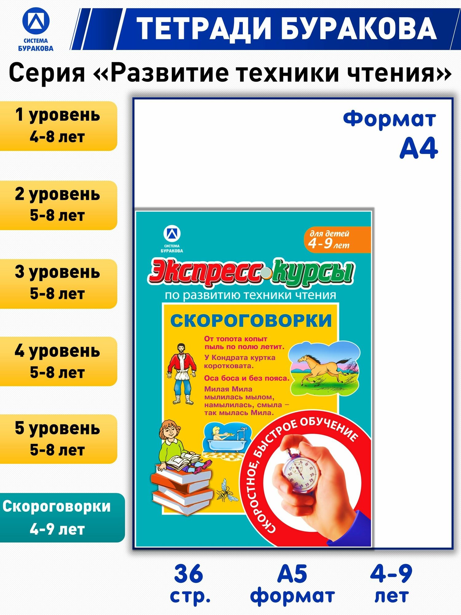 Скороговорки/Экспресс курсы по развитию техники чтения/Технологии Буракова/Развитие речи/Техника чтения