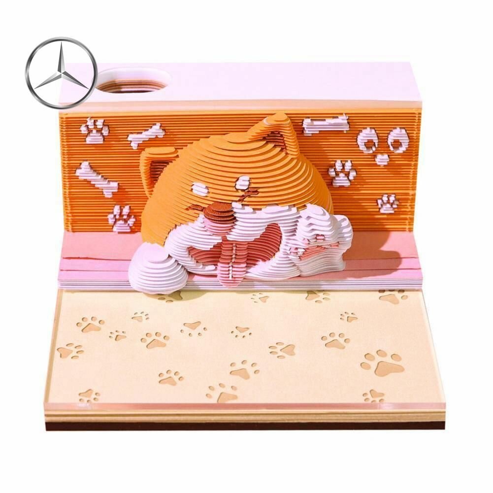 2026 3D мультяшный календарь Corgi , подойдет в качестве подарка на Новый год