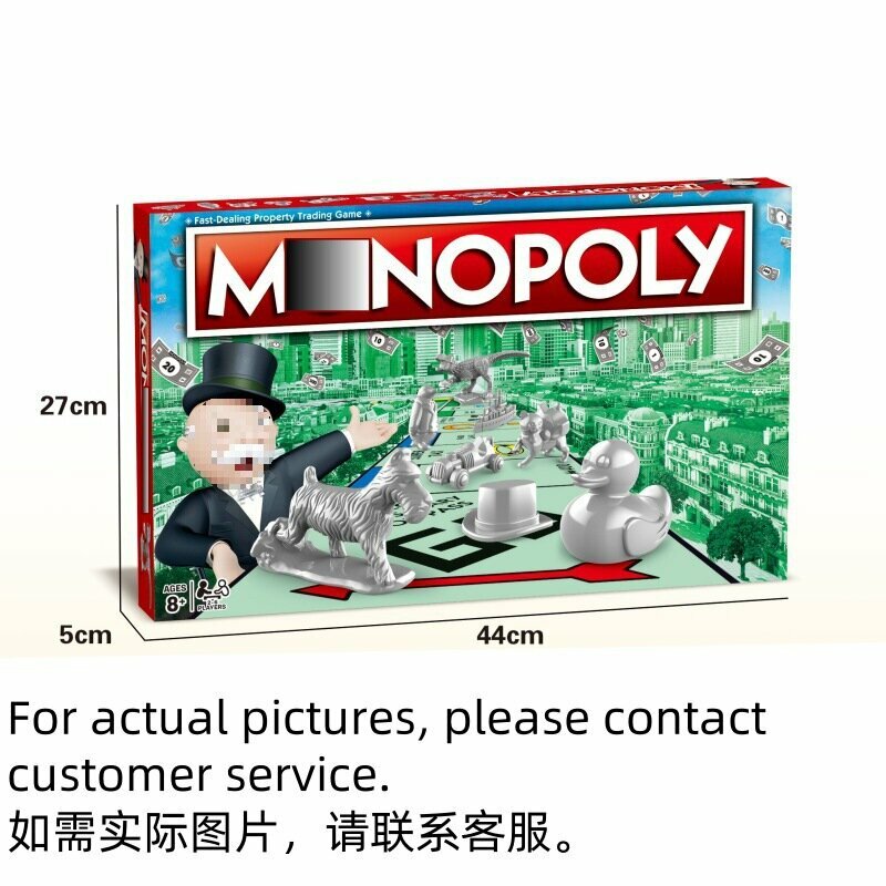 Кросс-бордерный магнат недвижимости MONOPOLY английская настольная игра классическая карточная игра Монополия SC803