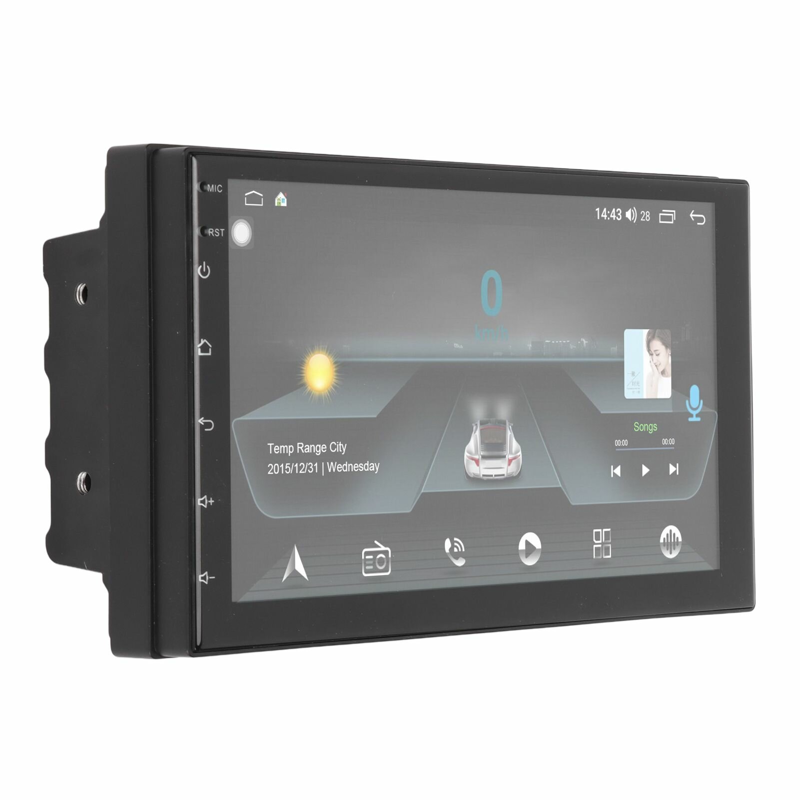 GPS-навигатор 7" сенсорный, Bluetooth, Android 8.1 — фото 1