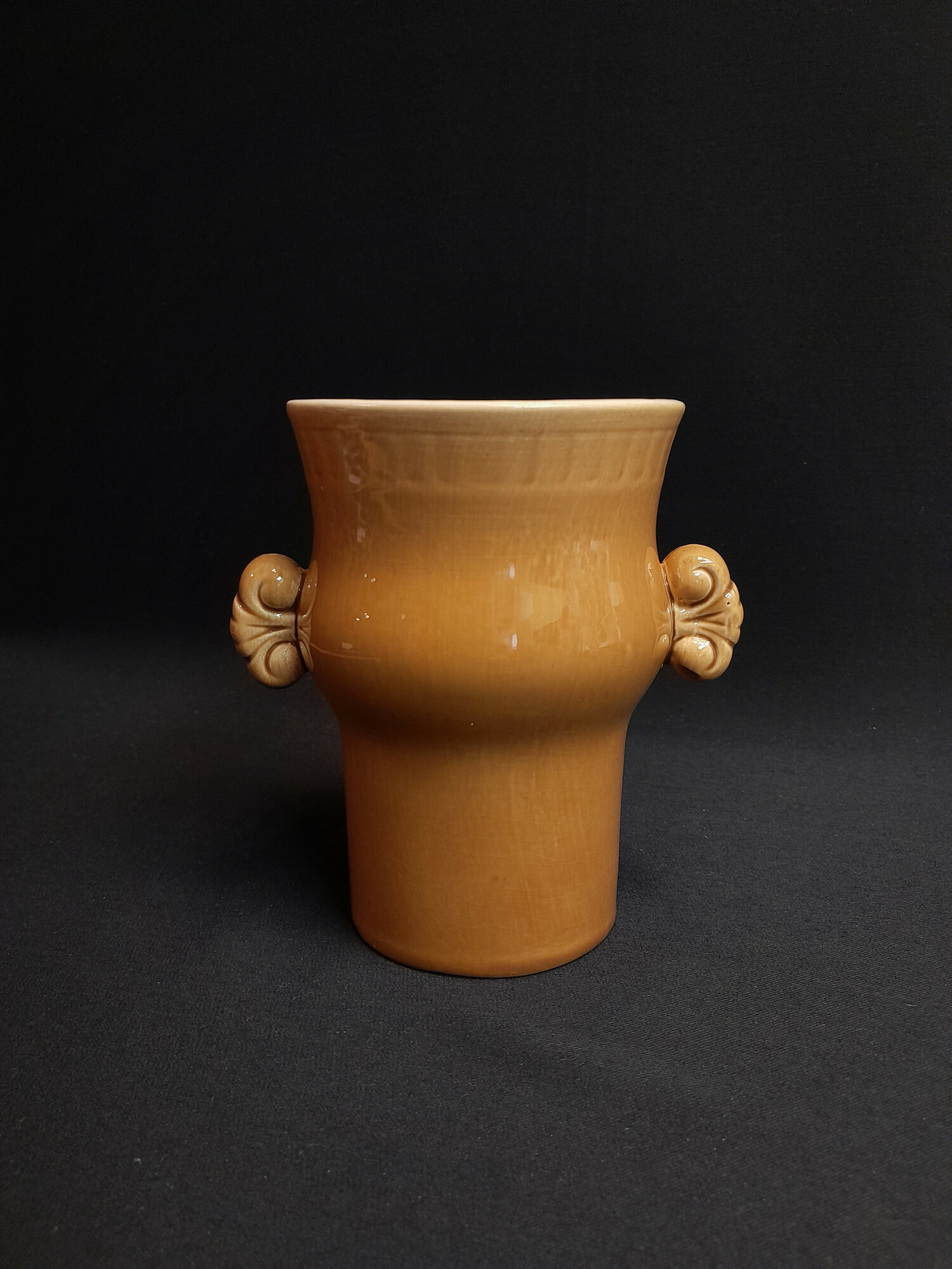 Ваза декоративная Конаково , обливная керамика, высота 15см, винтаж СССР