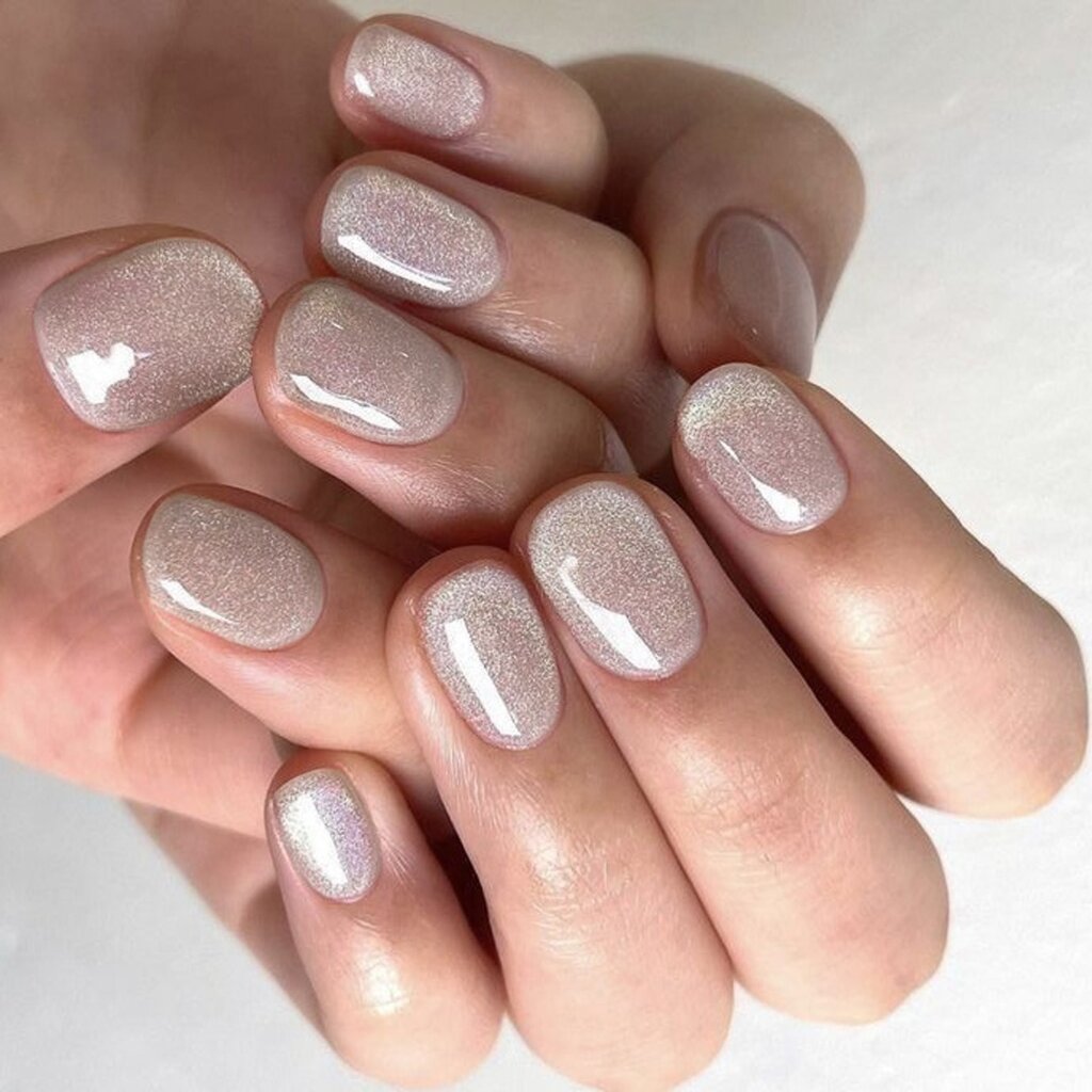 24 кусочка хрустального короткого круглого лака для ногтей "кошачий глаз"