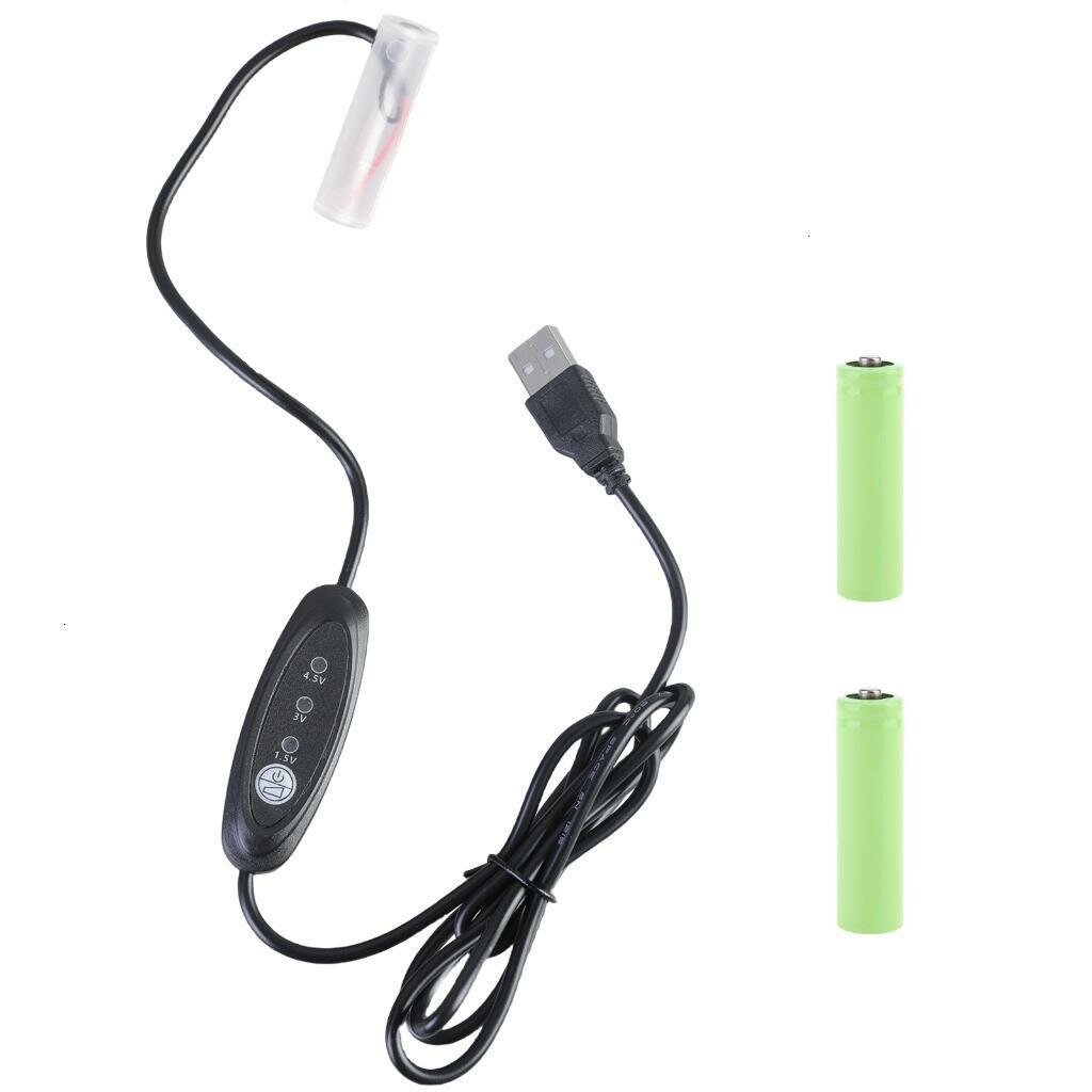 Зарядное устройство, Новый кабель питания от USB до 1.5V3V4.5V № 5 поддельный аккумулятор