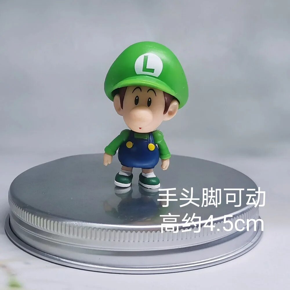 Фигурка Luigi Super Mario Bros, 4.5cm, подвижные руки, Цвет: 1 piece