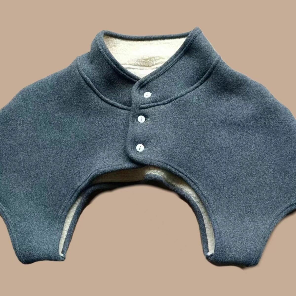 Защитник плеч, накидка для мужчин и женщин, из овечьей шерсти, шаль для среднего и пожилого возраста, теплая ночная одежда, защита шеи, защита от холода, зима 2025