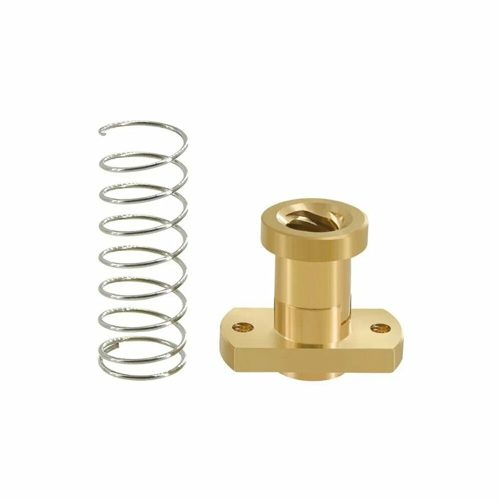 OZ-EAES Комплект латунных пружинных гаек T8 с защитой от люфта, подходит для 8-миллиметрового резьбового стержня