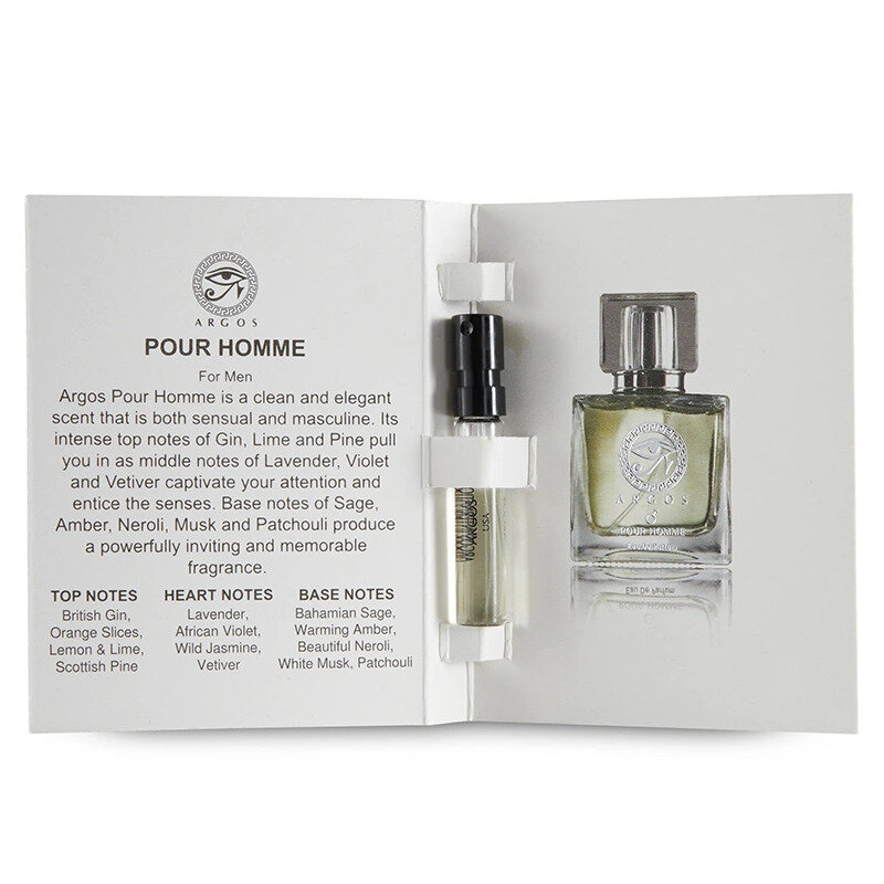Парфюмерная вода Argos Argos pour Homme миниатюра 2 мл / Пробник духов Аргос пур Ом