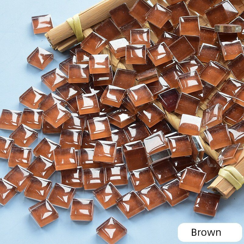 1200 шт, 1 см, мозаичная нашивка из хрустального стекла, декоративная плитка для рисования, маленькая красочная ручная