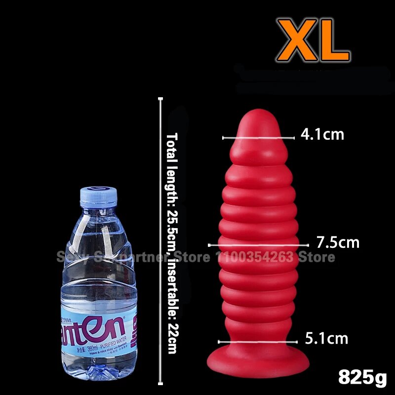 Огромный болт, анальная пробка, массажер простаты, нить, задница, анальный фаллоимитатор, Red-XL