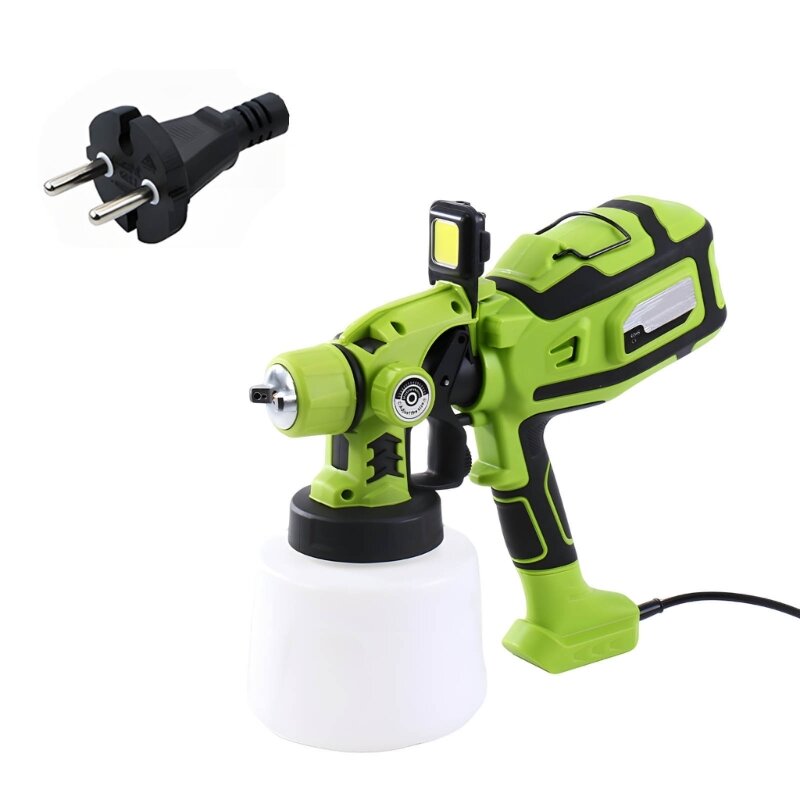 Распылитель Краски 650 Вт Электрические Распылители Пистолеты Регулируемые Малярные Распылители Емкостью 1400 мл для Мебельного Шкафа